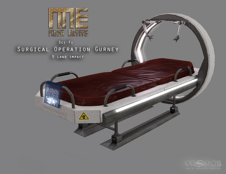 Second Life Marketplace - Mesh Entity: Sci-Fi Surgical Operation Gurney